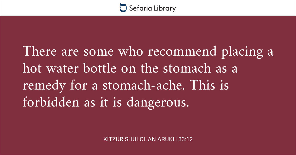 Kitzur Shulchan Arukh 33:12 | Sefaria Library