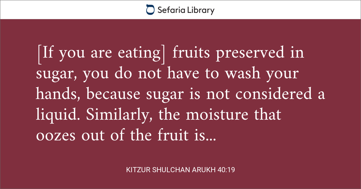 Kitzur Shulchan Arukh 40:19 | Sefaria Library