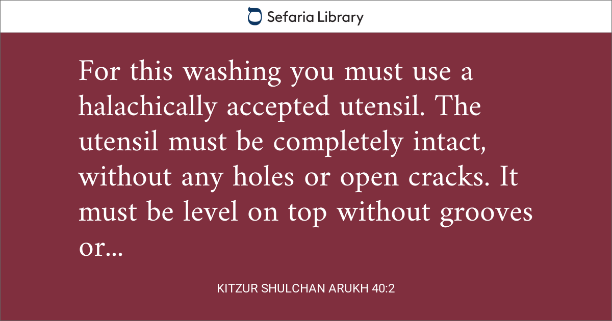 Kitzur Shulchan Arukh 40:2