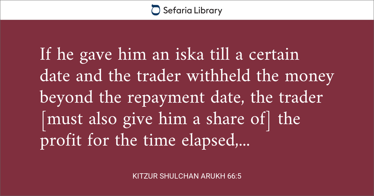 Kitzur Shulchan Arukh 66:5 | Sefaria Library