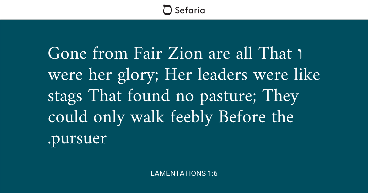 Lamentations 1:6