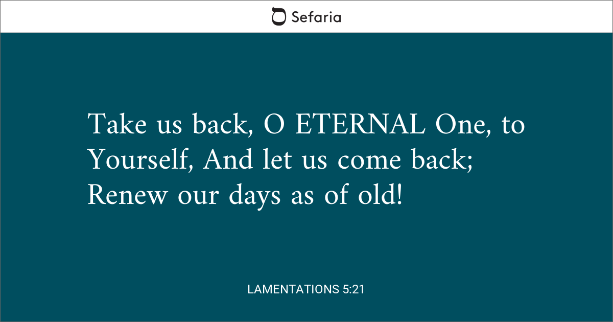 Lamentations 5:21