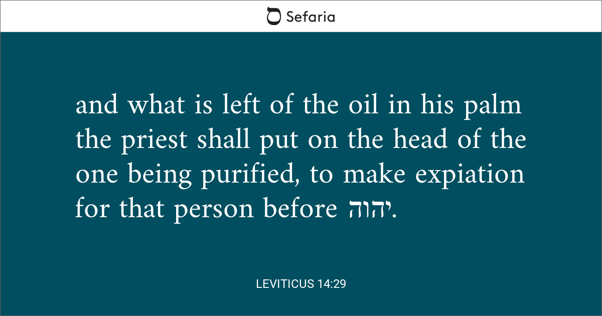 Leviticus 14:29