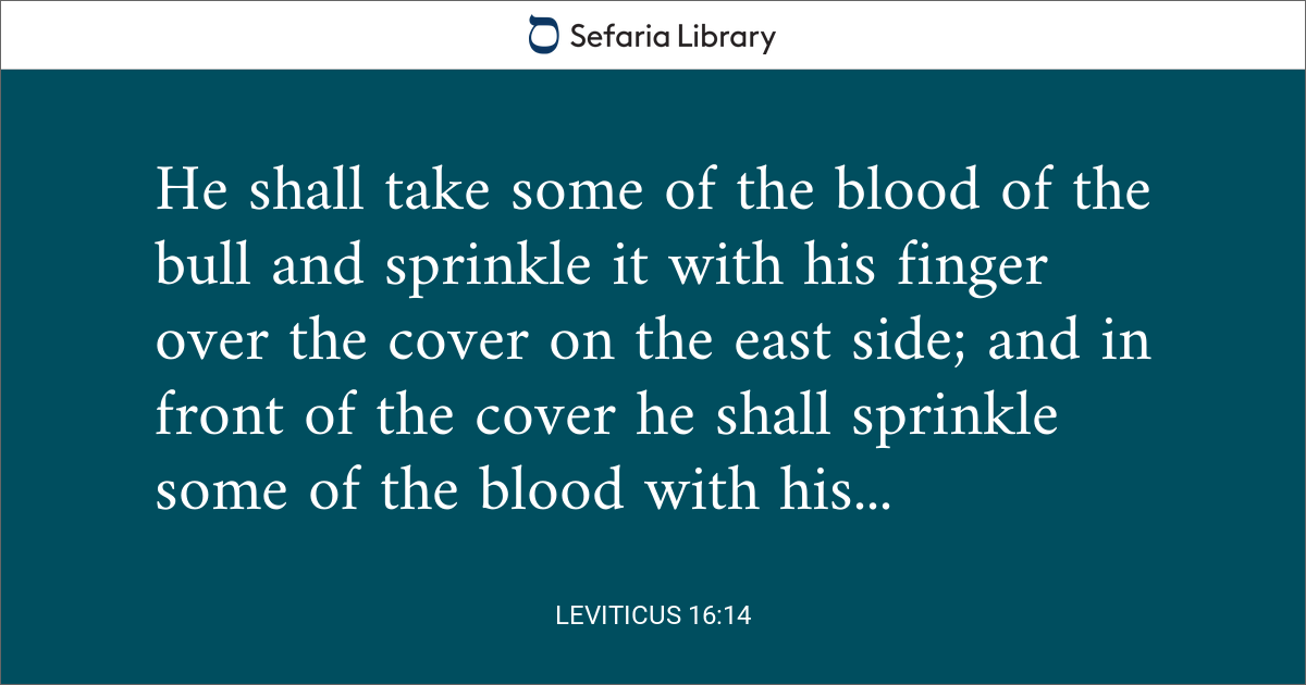 Leviticus 16:14