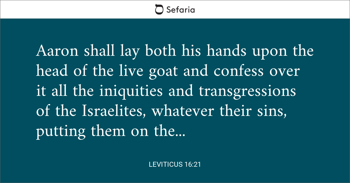 Leviticus 16:21