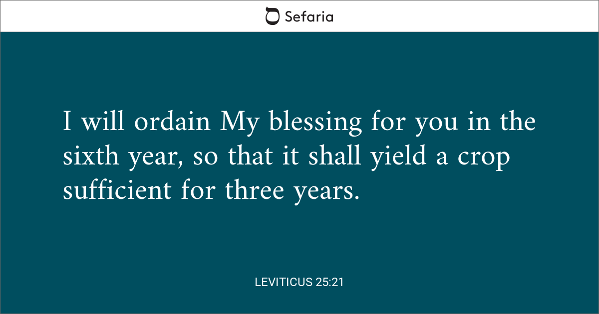 Leviticus 25:21