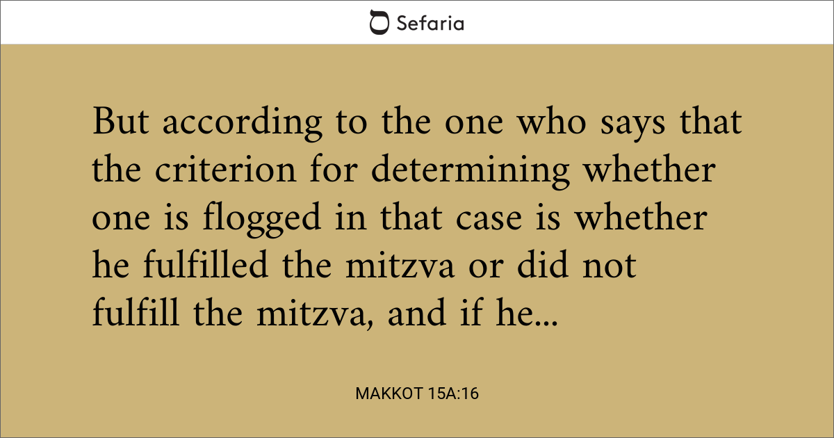 Makkot 15a:16