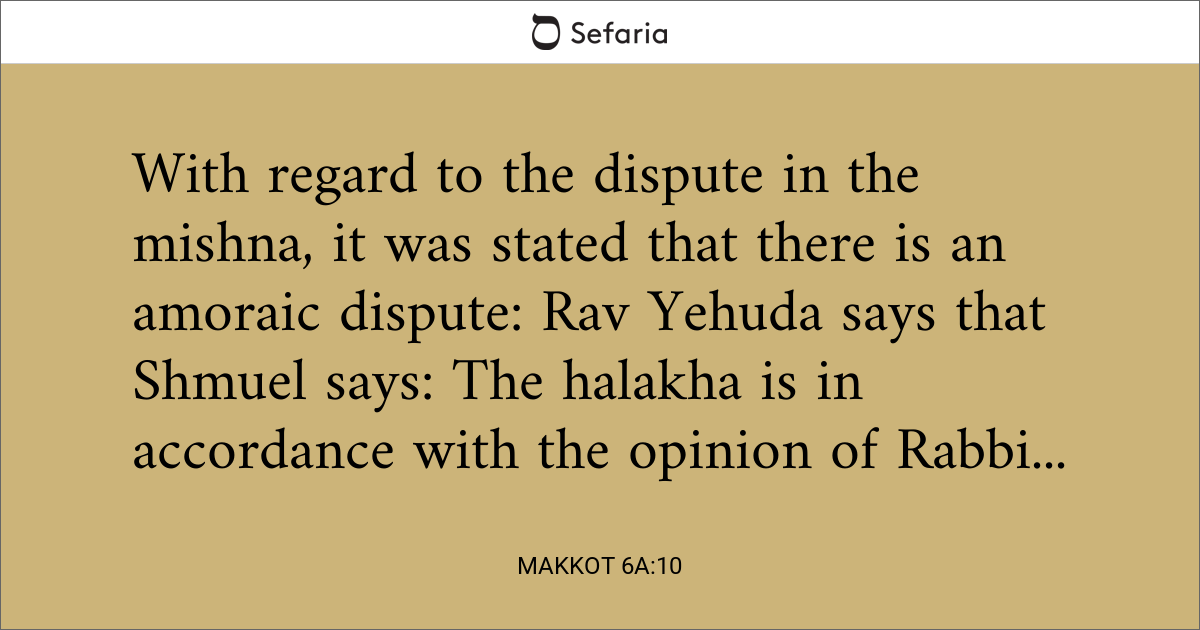 Makkot 6a:10