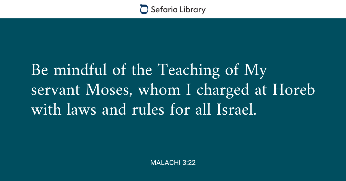 Malachi 3 22