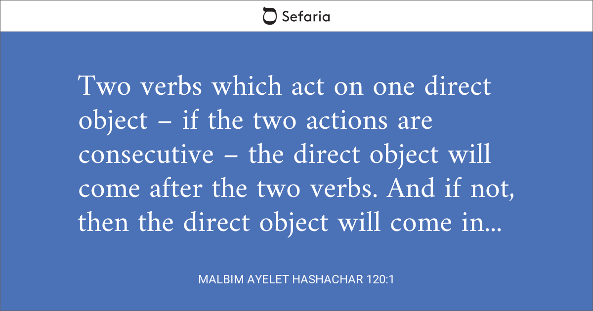 Malbim Ayelet HaShachar 120:1