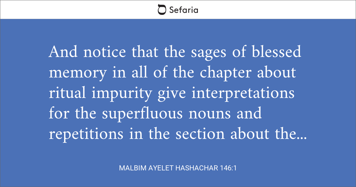 Malbim Ayelet HaShachar 146:1