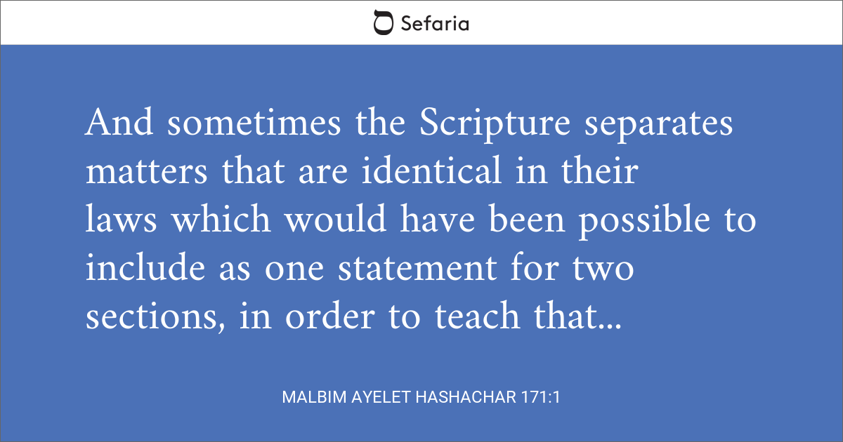 Malbim Ayelet HaShachar 171:1