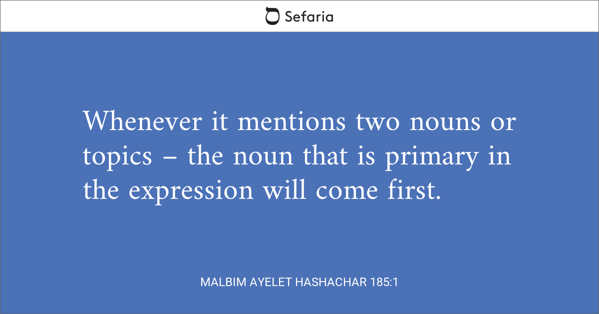 Malbim Ayelet HaShachar 185:1