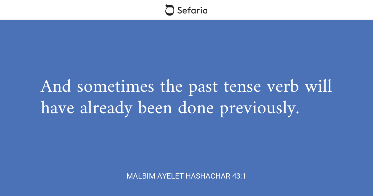 Malbim Ayelet HaShachar 43:1