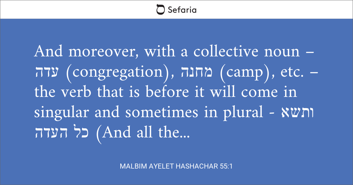 Malbim Ayelet HaShachar 55:1