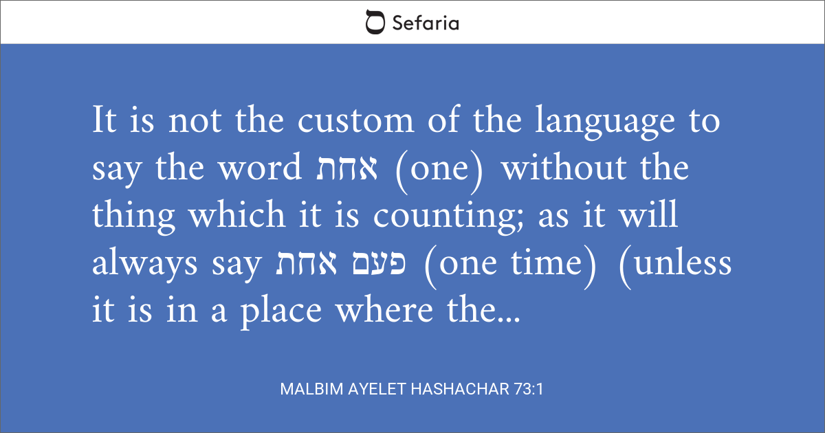 Malbim Ayelet HaShachar 73:1