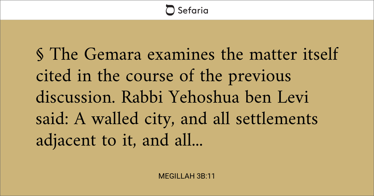 Megillah 3b:11