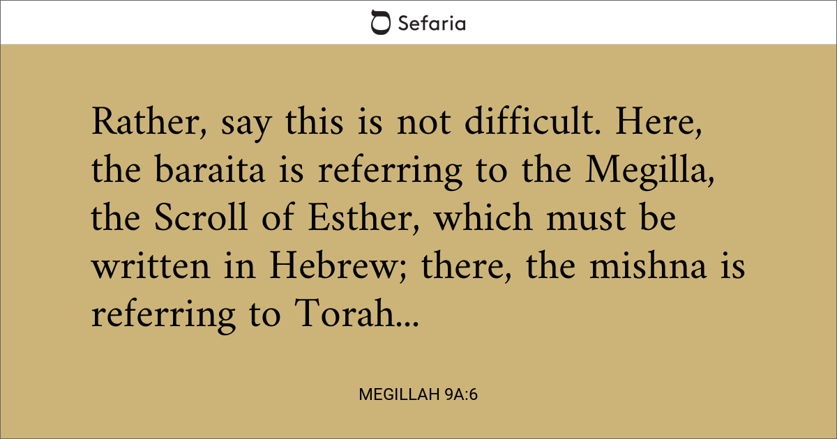 Megillah 9a:6