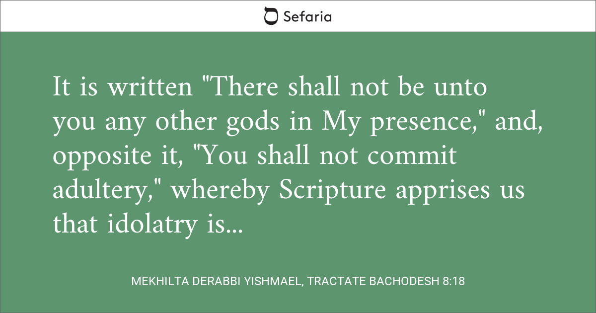 Mekhilta DeRabbi Yishmael, Tractate Bachodesh 8:18