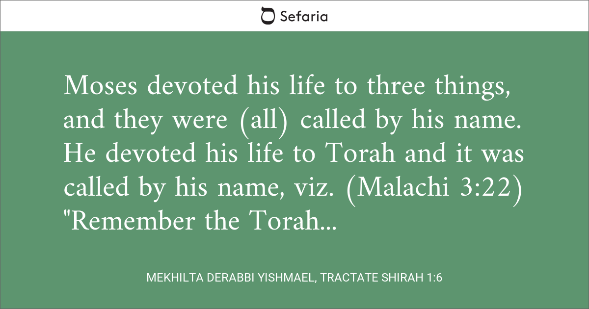 Mekhilta DeRabbi Yishmael, Tractate Shirah 1:6