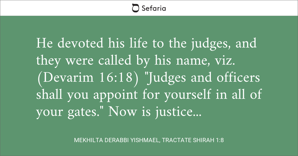 Mekhilta DeRabbi Yishmael, Tractate Shirah 1:8