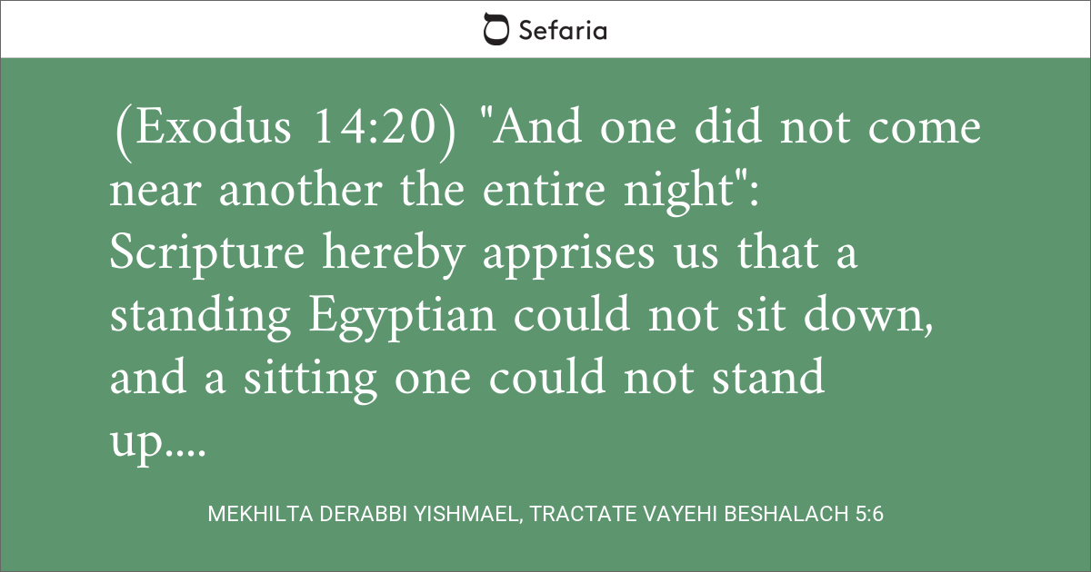 Mekhilta DeRabbi Yishmael, Tractate Vayehi Beshalach 5:6
