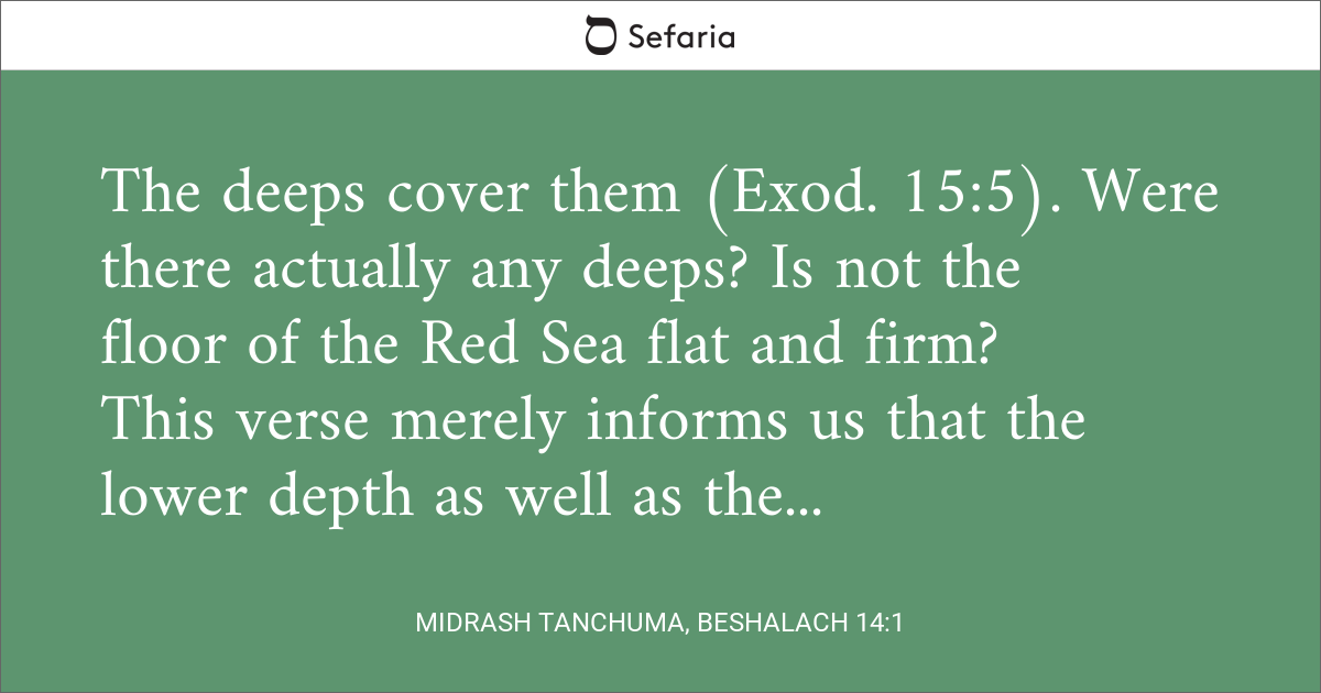 Midrash Tanchuma, Beshalach 14:1