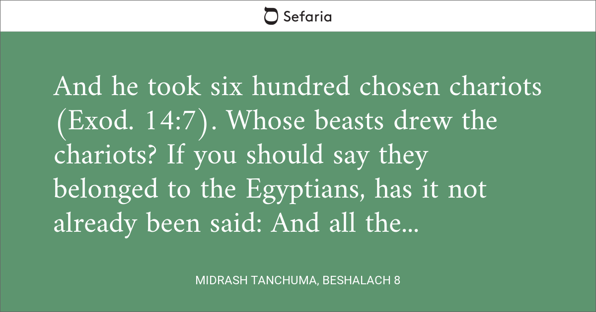 Midrash Tanchuma, Beshalach 8