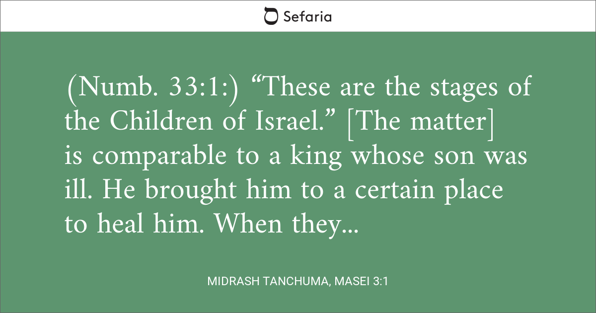 Midrash Tanchuma, Masei 3:1