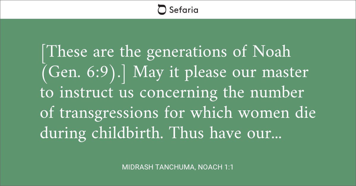 Midrash Tanchuma, Noach 1:1