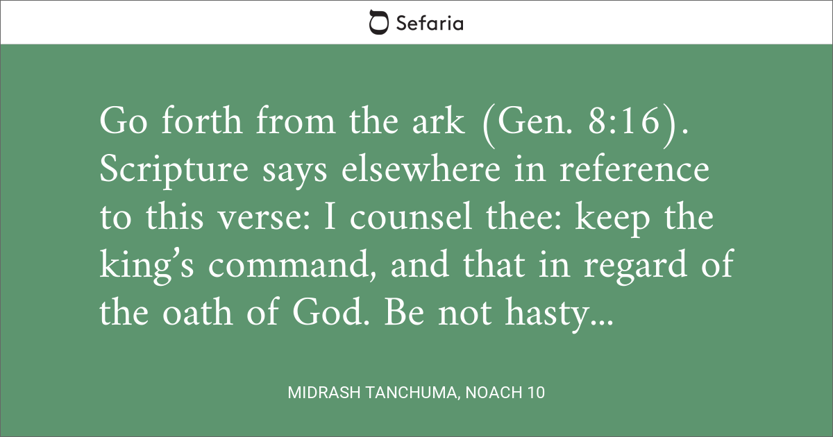 Midrash Tanchuma, Noach 10