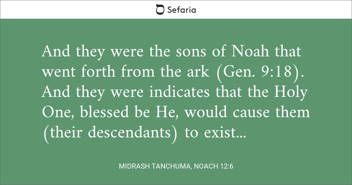 Midrash Tanchuma, Noach 12:6