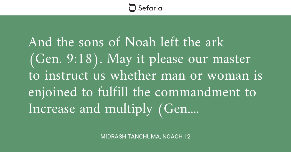 Midrash Tanchuma, Noach 12