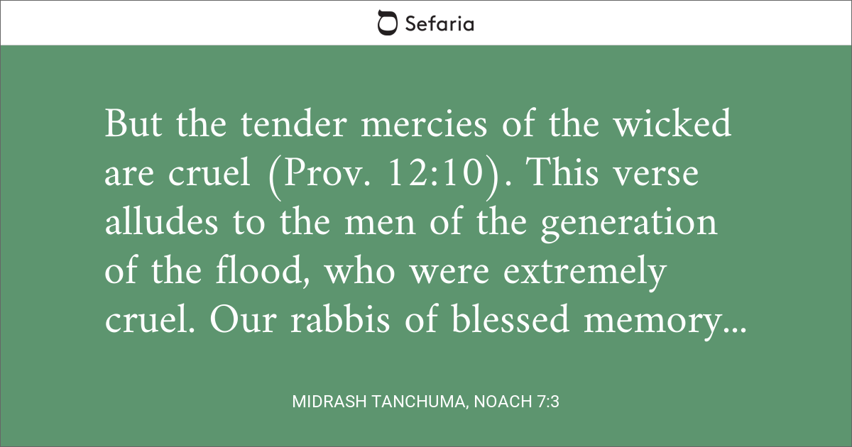 Midrash Tanchuma, Noach 7:3