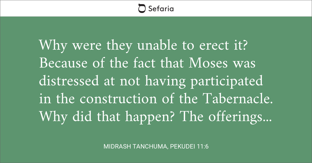 Midrash Tanchuma, Pekudei 11:6