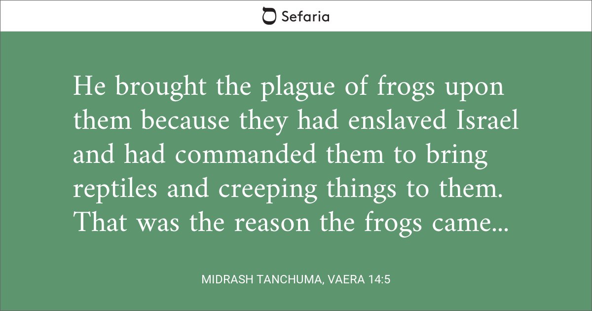 Midrash Tanchuma, Vaera 14:5