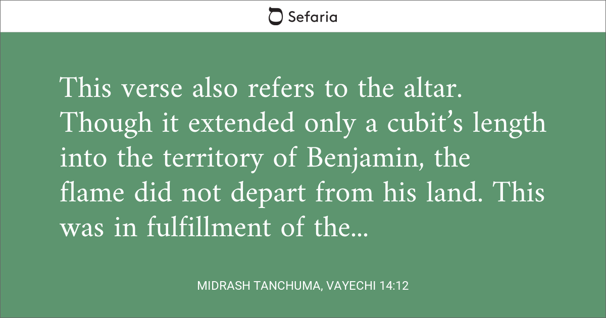 Midrash Tanchuma, Vayechi 14:12