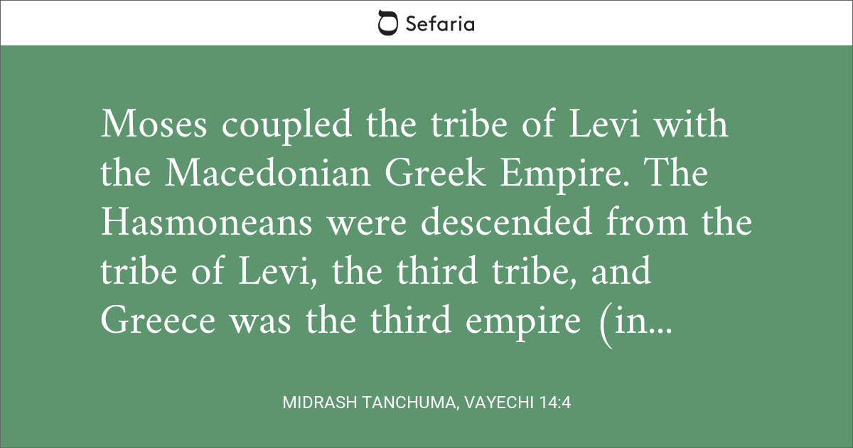 Midrash Tanchuma, Vayechi 14:4