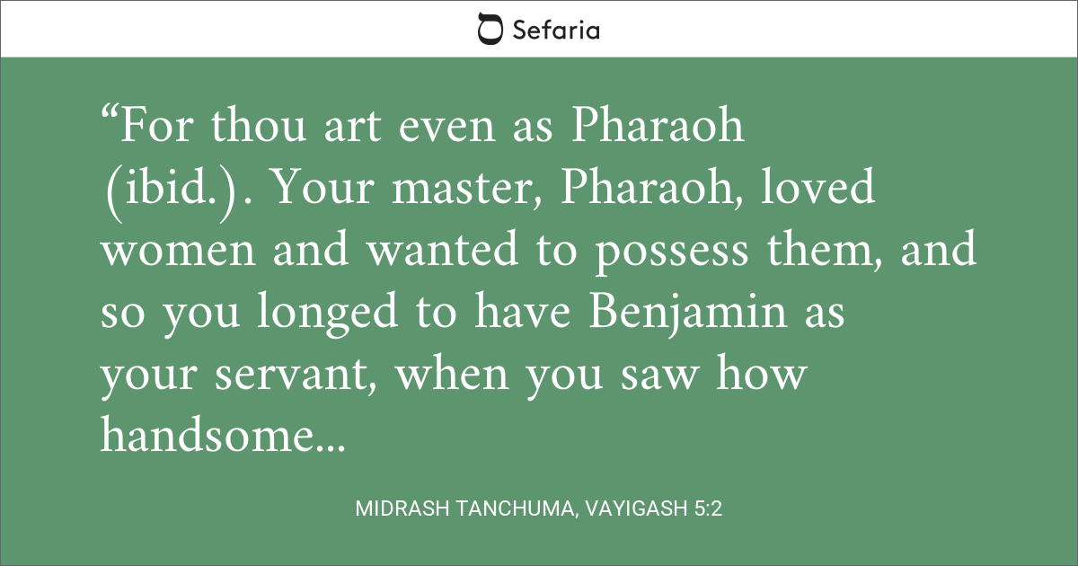 Midrash Tanchuma, Vayigash 5:2