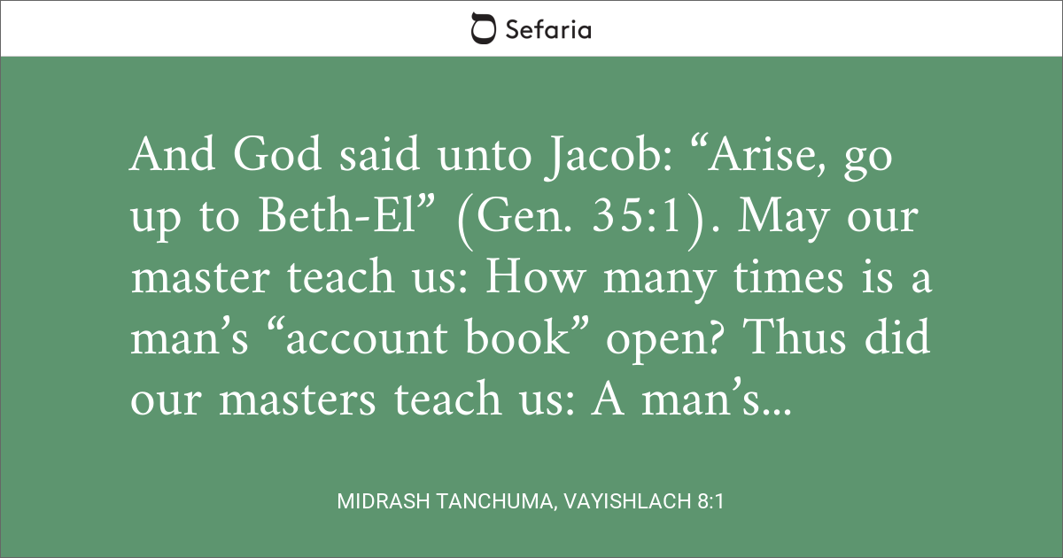 Midrash Tanchuma, Vayishlach 8:1