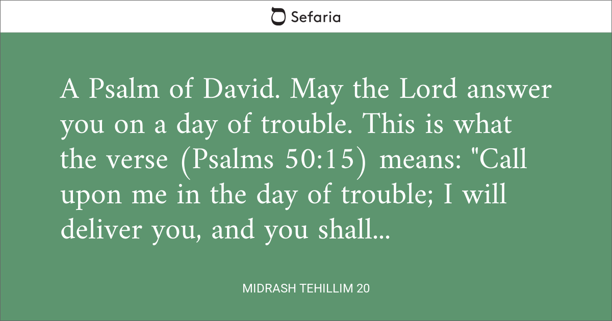 Midrash Tehillim 20