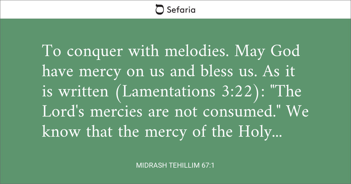 Midrash Tehillim 67:1