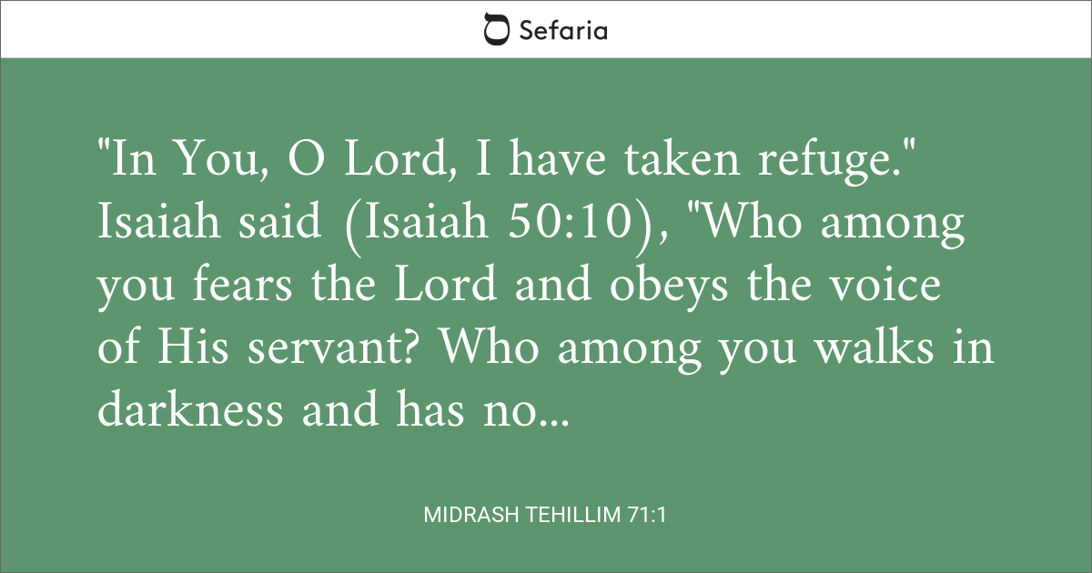 Midrash Tehillim 71:1