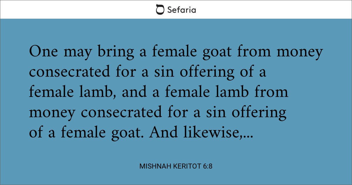 Mishnah Keritot 6:8