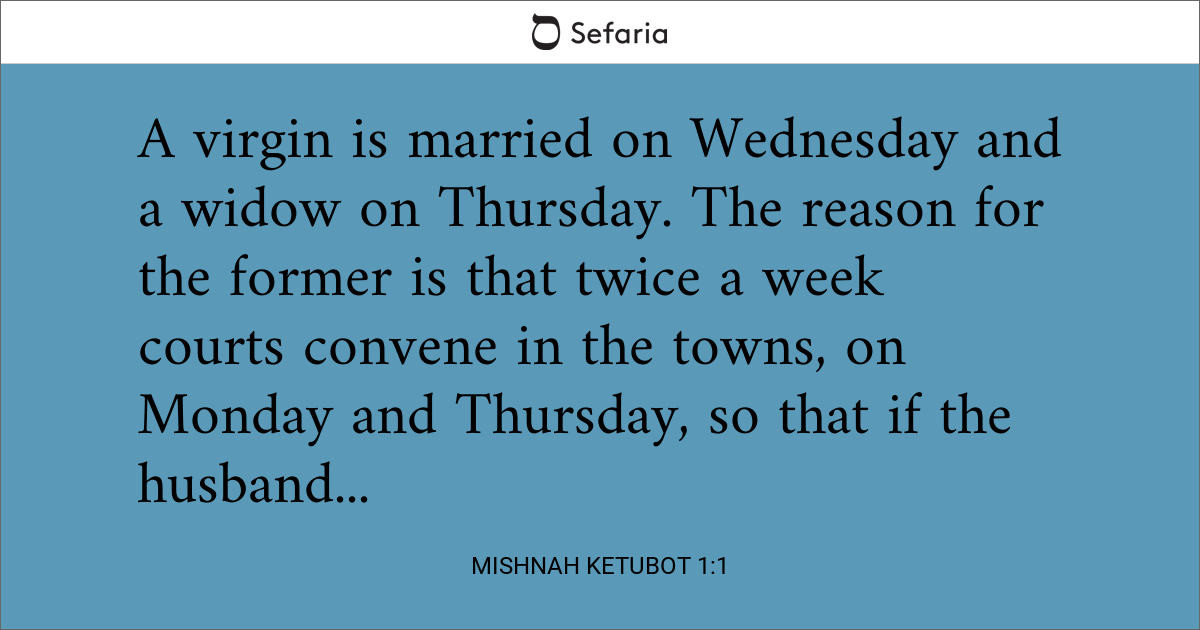 Mishnah Ketubot 1:1