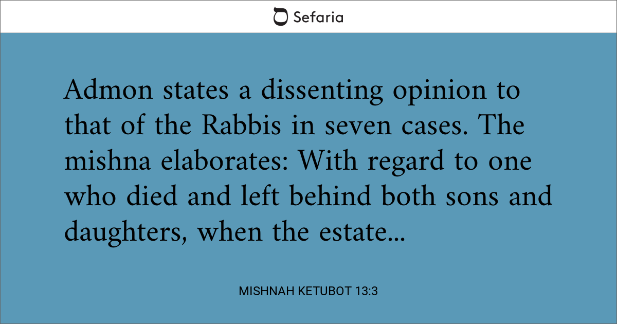 Mishnah Ketubot 13:3