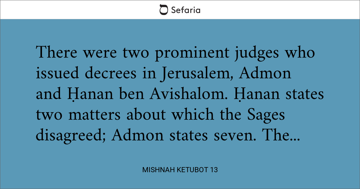 Mishnah Ketubot 13