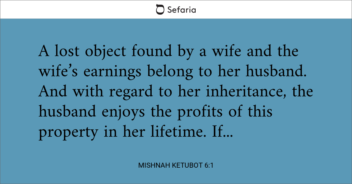 Mishnah Ketubot 6:1