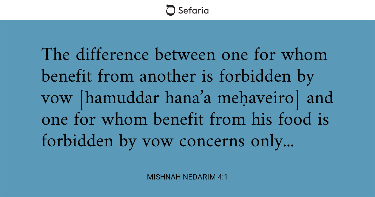Mishnah Nedarim 4:1