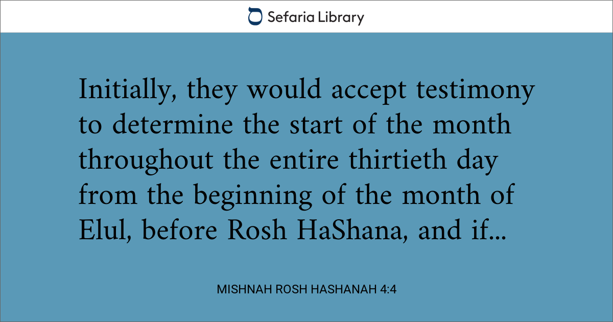 Mishnah Rosh Hashanah 4:4